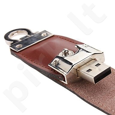 USB raktas - odinis pakabukas (8GB) - Pirk.lt parduotuvė