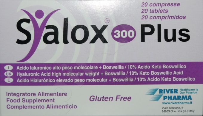 Maisto papildas Syalox 300mg plus 20tab.-aukštos molekulinės masės ...