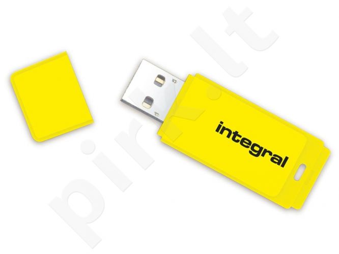 Atmintukas Integral Neon 16GB, Geltonas - Pirk.lt parduotuvė
